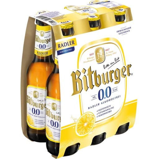 Bitburger Radler Alkoholfrei 6er 0,33l – Drink Store Köln